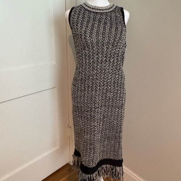 Bar III | Dresses | Bar Iii Gray And Black Sheath Maxi Dress | Poshmark